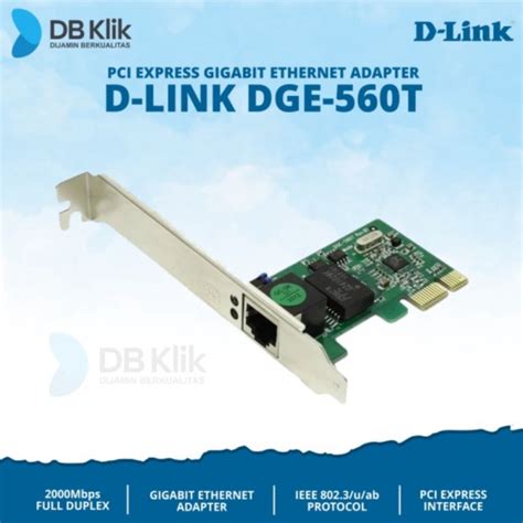 Jual Unik D Link DGE 560T PCI Express Gigabit Ethernet Adapter Murah Shopee Indonesia