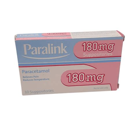 Paralink Suppositories 180mg Mcfaddens Pharmacy