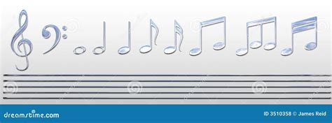 Chrome Music Notes Stock Illustration Illustration Of Dpi