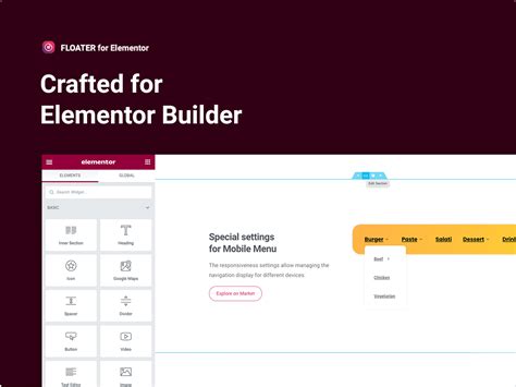 floater sticky navigation menu for elementor by merkulove codecanyon