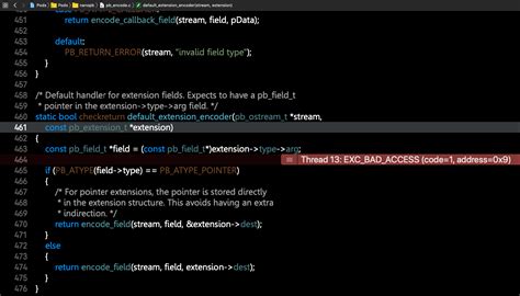 Throwing EXC BAD ACCESS Since Issue Nanopb Nanopb GitHub