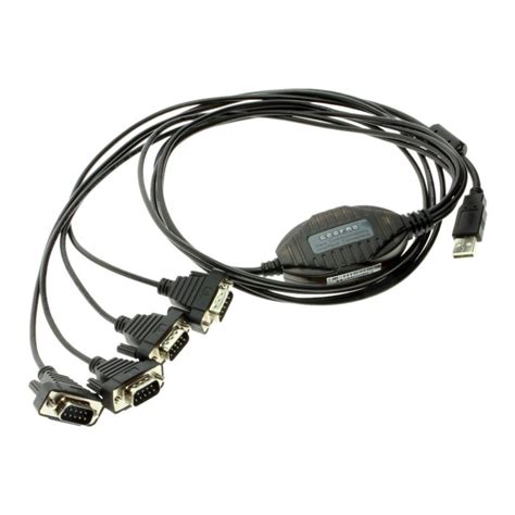 4 Port Professional RS 232 USB 2 0 To Serial Adapter
