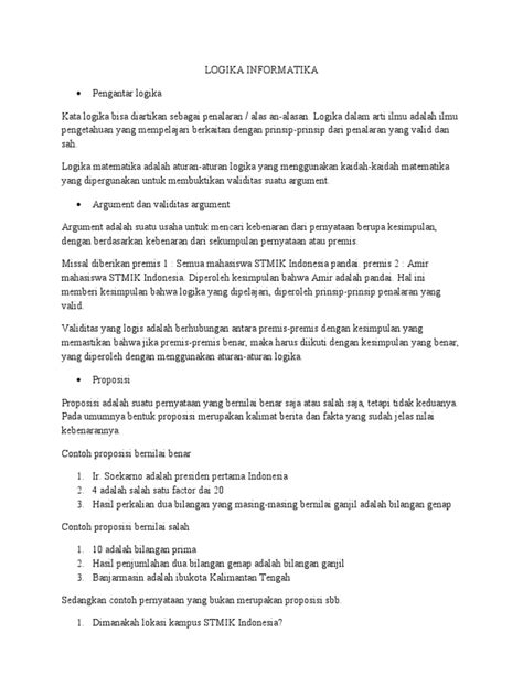 Logika Informatika Pdf