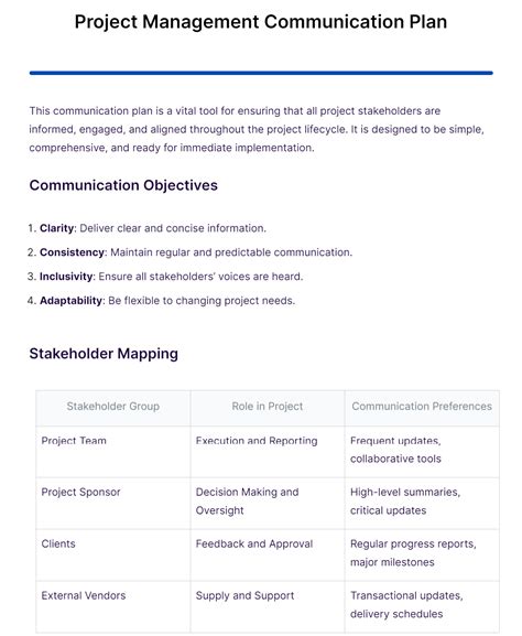 12 Project Communication Plan Examples To Download
