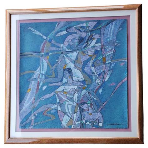 Yamin Young Serigraph Signed And Numbered Sirens Song 93 275 Framed