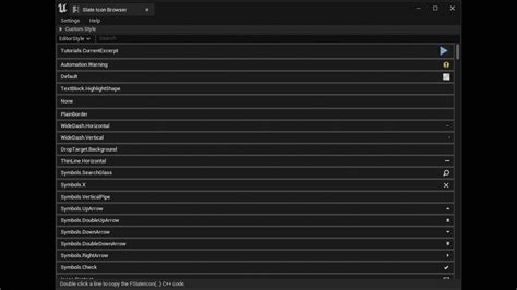 slate icon browser in code plugins ue marketplace