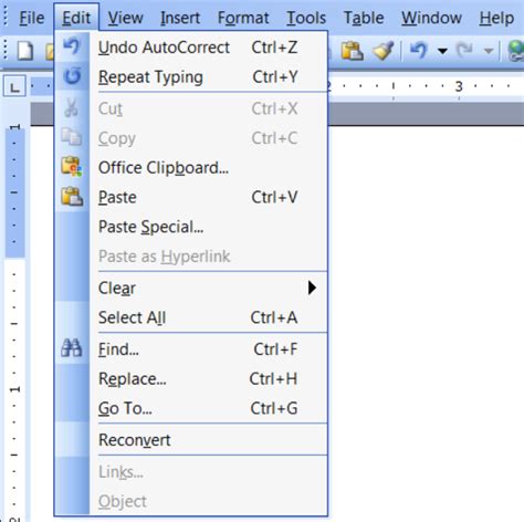 An Overview Of The Edit Menu In Ms Word Understanding The Options And How To Use Them