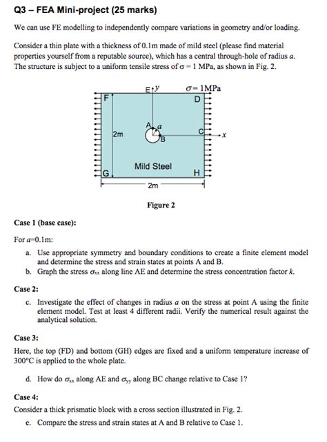 Ansys Finite Element Analysis Please Complete Full