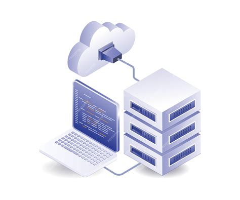Premium Vector Cloud Server Technology Computer Program Data