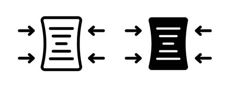 file compressor icon set reduce data and size vector image