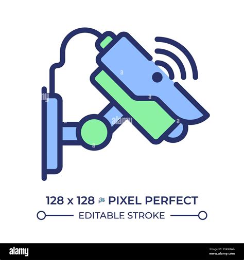Smart Security Pixel Perfect Rgb Color Icon Stock Vector Image And Art