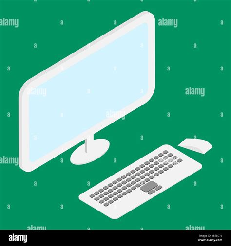 Isometric Computer Icon For Web And Interriors Stock Vector Image Art Alamy