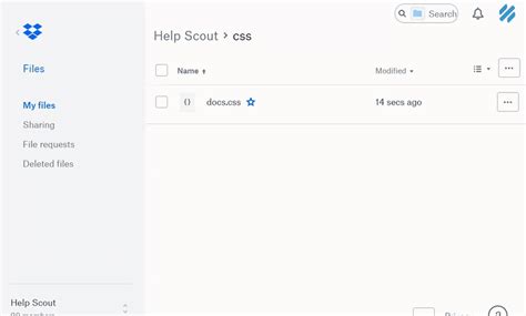 Host A Docs Stylesheet On Dropbox Help Scout Support