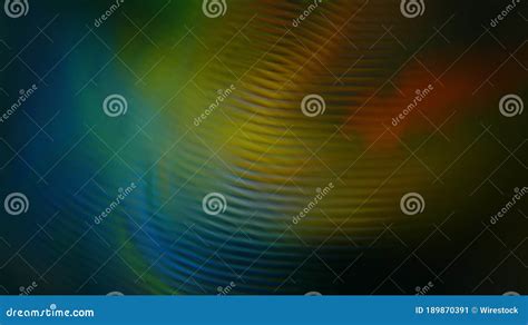 Horizontal Shot Of Intersecting Refracted Light Layers Stock