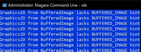 niagara command line graphics2d from bufferedimage lacks buffered