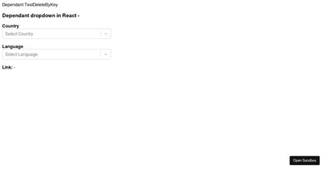 Prakash React Select Test Selected Value Codesandbox
