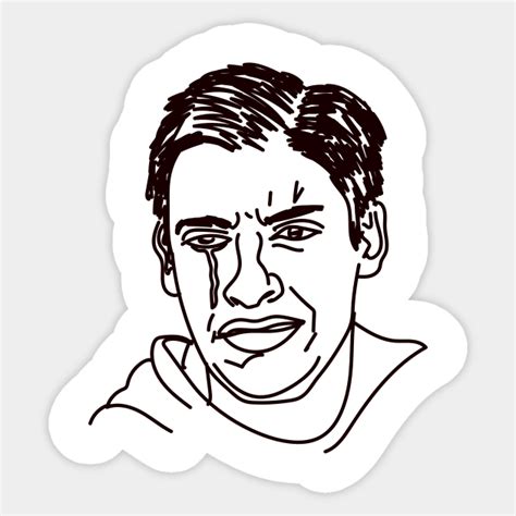 Crying Tobey Macguire Meme Tobey Maguire Sticker Teepublic