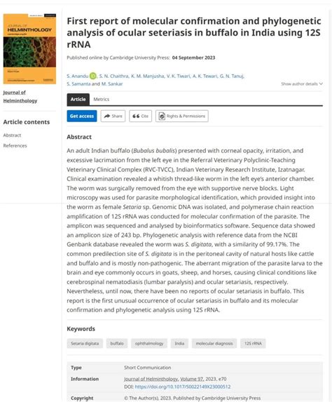 Anandu S On Linkedin New Publication Anandu S Chaithra S Manjusha K Tiwari V