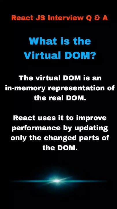 What Is The Virtual Domreactjs Shorts Viralvideo Youtube