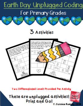 Earth Day Coding Unplugged By Redcay S Resources TpT