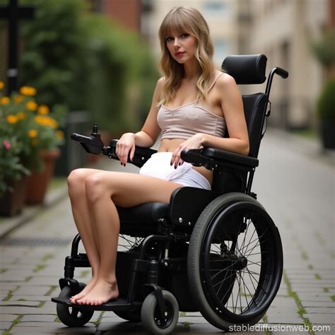 Taylor Swift In Electric Wheelchair With Abdl Diaper Stable Diffusion