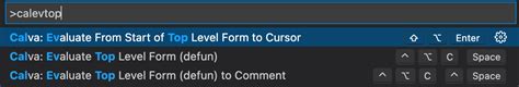 Finding Calva Commands Calva User Guide