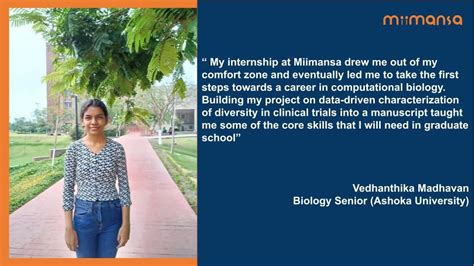 Vibhu Agarwal On Linkedin Internship Biosciences Ai Ashokauniversity Clinicaltrials