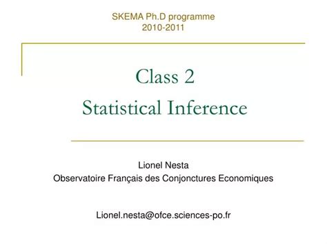 Ppt Class 2 Statistical Inference Powerpoint Presentation Free