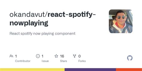 Github Okandavutreact Spotify Nowplaying React Spotify Now Playing