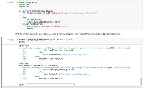 Pynq Z2 Numpy Data Movement Tutorial Does Not Work As Expected