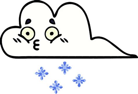 Kartun Gaya Buku Komik Awan Salju Ilustrasi Stok Unduh Gambar Sekarang Awan Langit Buku