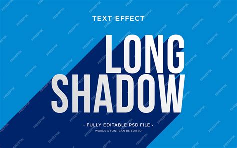 Premium Psd Long Shadow Text Effect