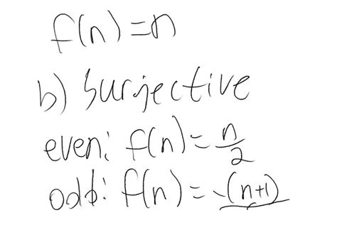 give an example of f n → z such that f is a an injection but not a