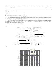 Hw7 Sol ECE 486 Spring 2016 PROBLEM SET 7 SOLUTION Due Thursday Mar 17 Reading FPE Sections