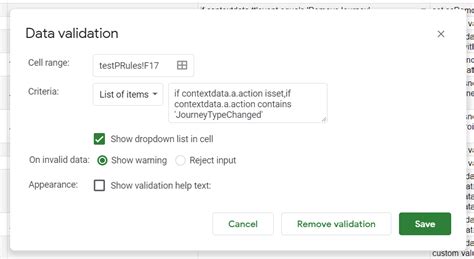 Extracting List Of Items Data Validation Criteria Info To A Cell In Google Sheets Stack Overflow
