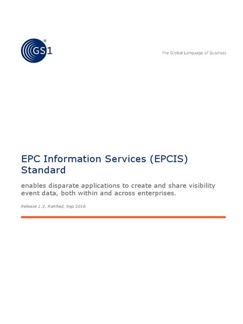 Epcis Standard Pdf Computing Business