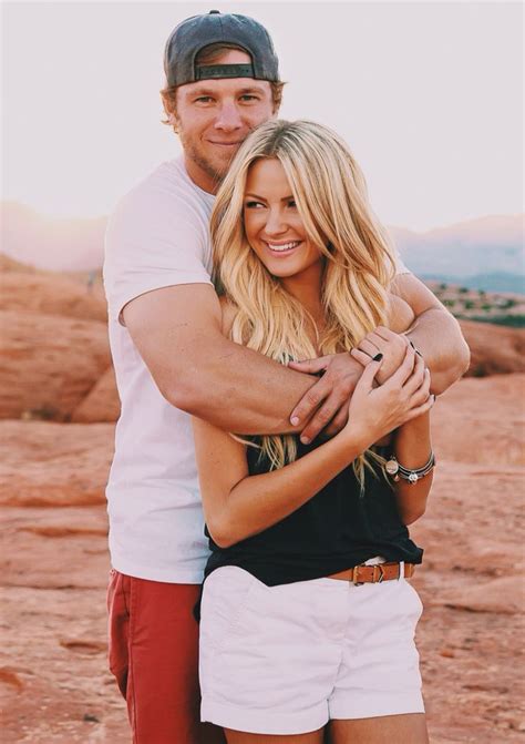 Blonde Couple Cute Couple St George Utah Engagement Posing Utah