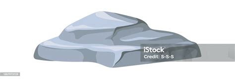 부드러운 돌 깨진 바위 더미 3d 요소 만화 벡터 0명에 대한 스톡 벡터 아트 및 기타 이미지 0명 거친 광물질 Istock