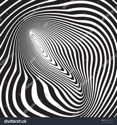 Black Wavy Concentric Circles Abstract Halftone Stock Vector Royalty Free 653665183 Shutterstock