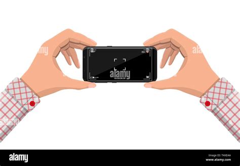 Modern Smartphone With Camera Application User Interface Of Camera Viewfinder Focusing Screen