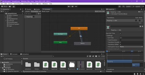 C Making My Floppy Bird Jump Animations Make My Game Poses In Unity