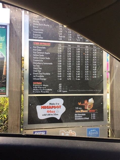 Menu At Seatac Bigfoot Java Cafe Seatac Military Rd S Menu At Seatac Bigfoot Java Cafe Seatac Military Rd S