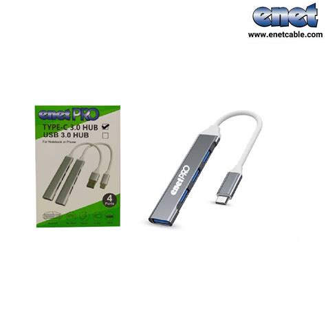 خرید و قیمت عمده هاب Type C چهار پورت Usb3 0 مدل Enetpro ⭐️ فروشگاه ای‌نت