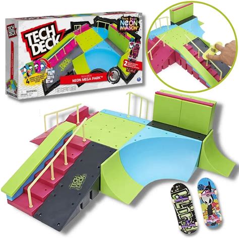 Pista Skate De Dedo Tech Deck Mega Rampa X Connect Neon 2896 Real