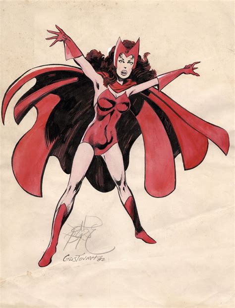 John Byrne Mike Gustovich John Byrne Scarlet Witch Illustration