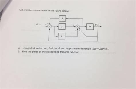 solved q2 for the system shown in the figure below r s