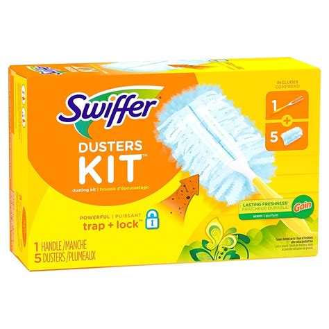 Swiffer Heavy Duty Dusters Starter Kit Gain Blue 5pack 74330 Image 1