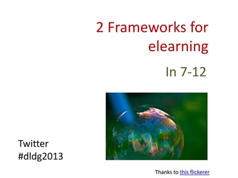 2 Frameworks For E Learning Pptx Technology And Computing