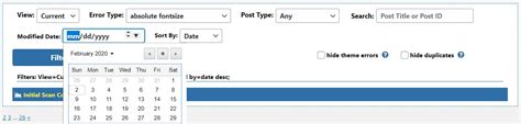 How Can I Display Only Errors In Pages That Have Been Recently Modified Free Web