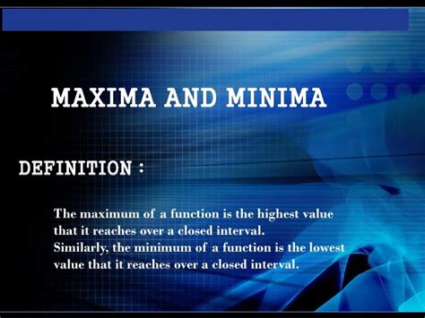 Practicle Application Of Maxima And Minima
